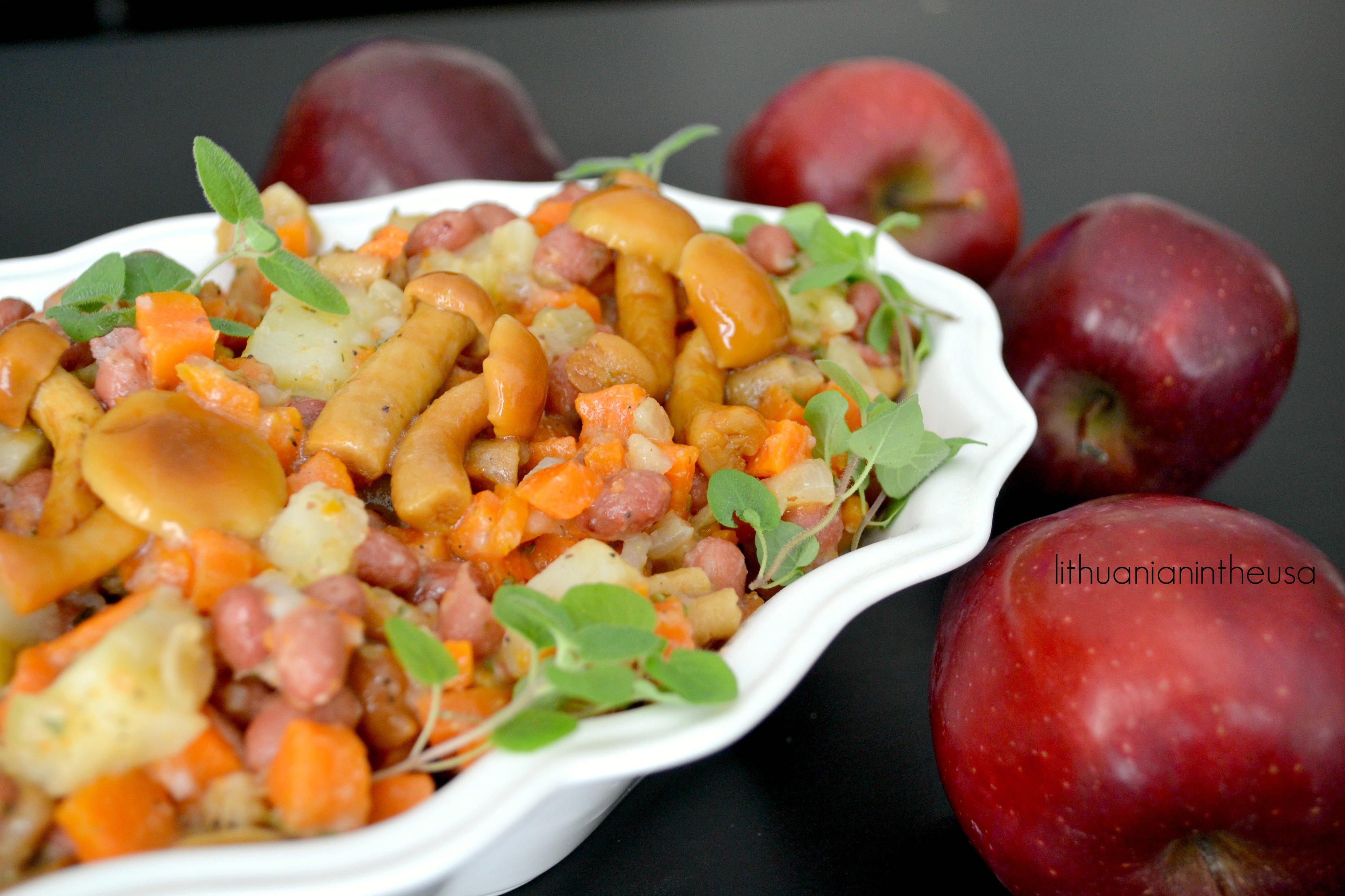 Marinated Mushroom Salad / Marinuotų grybų mišrainė – Lithuanian in the USA