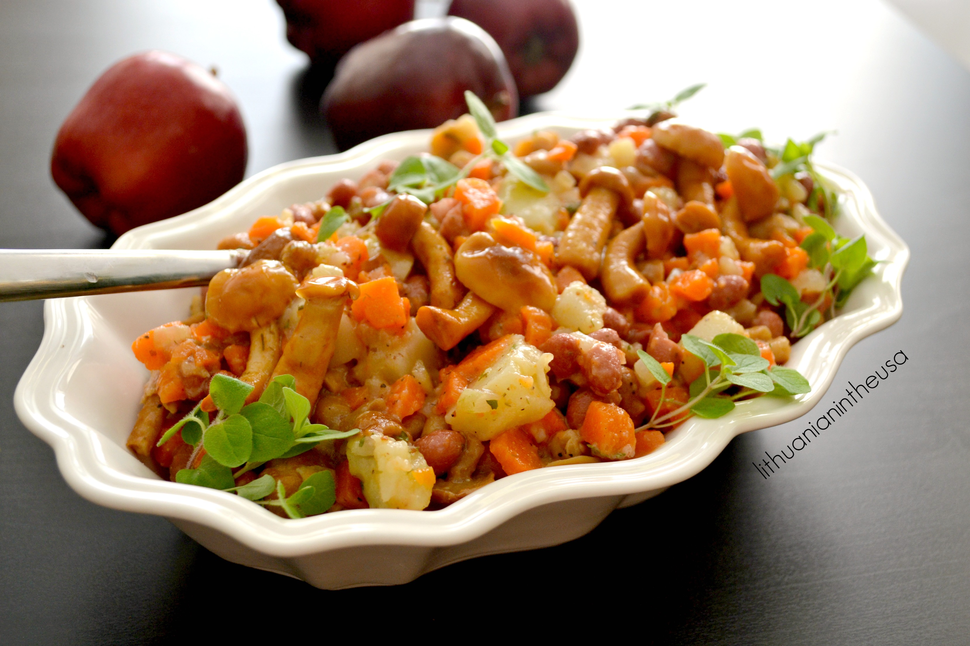 Marinated Mushroom Salad / Marinuotų grybų mišrainė – Lithuanian in the USA