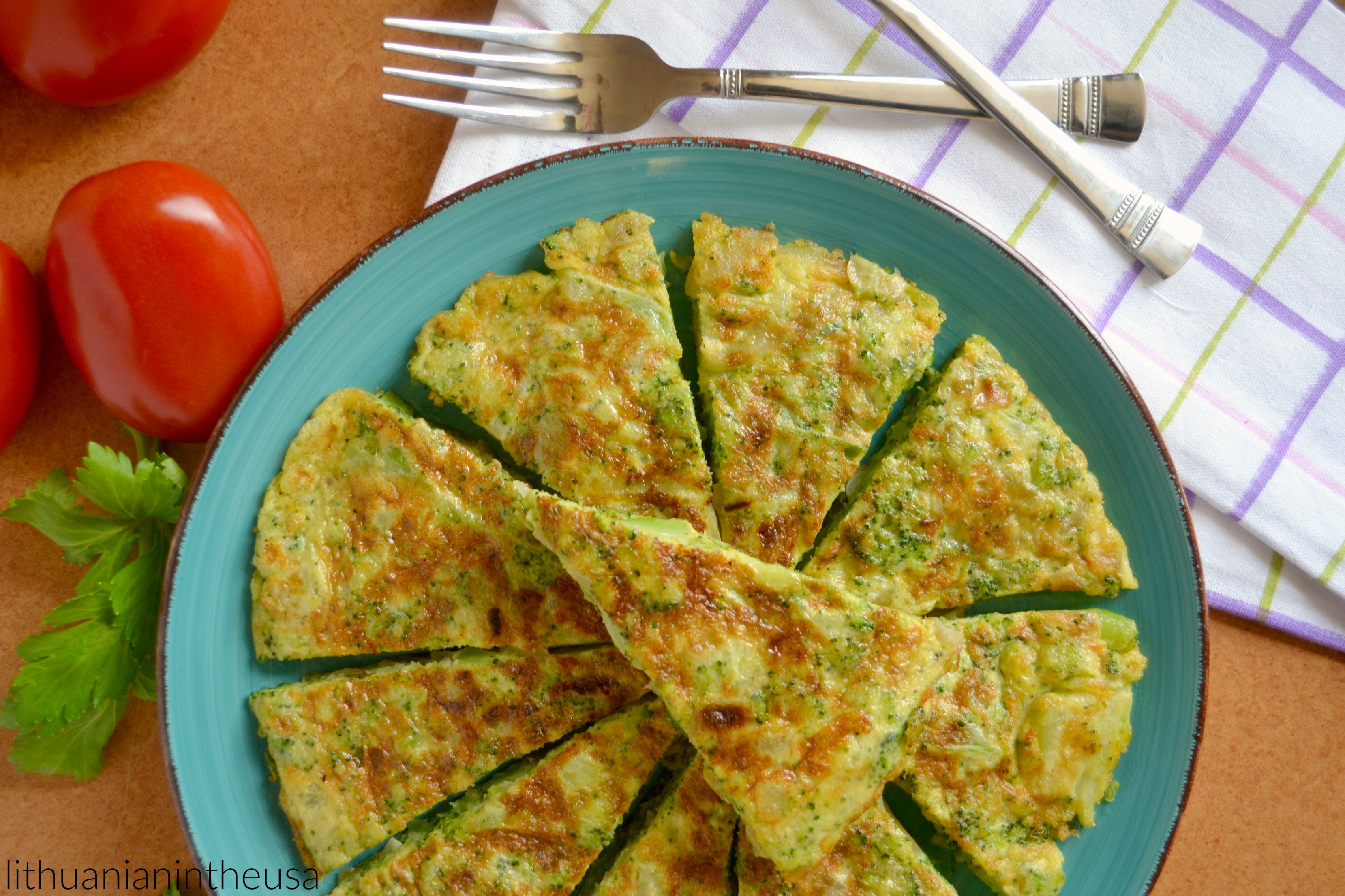 Spanish Broccoli Tortilla/Ispaniška brokolių tortilija – Lithuanian in ...