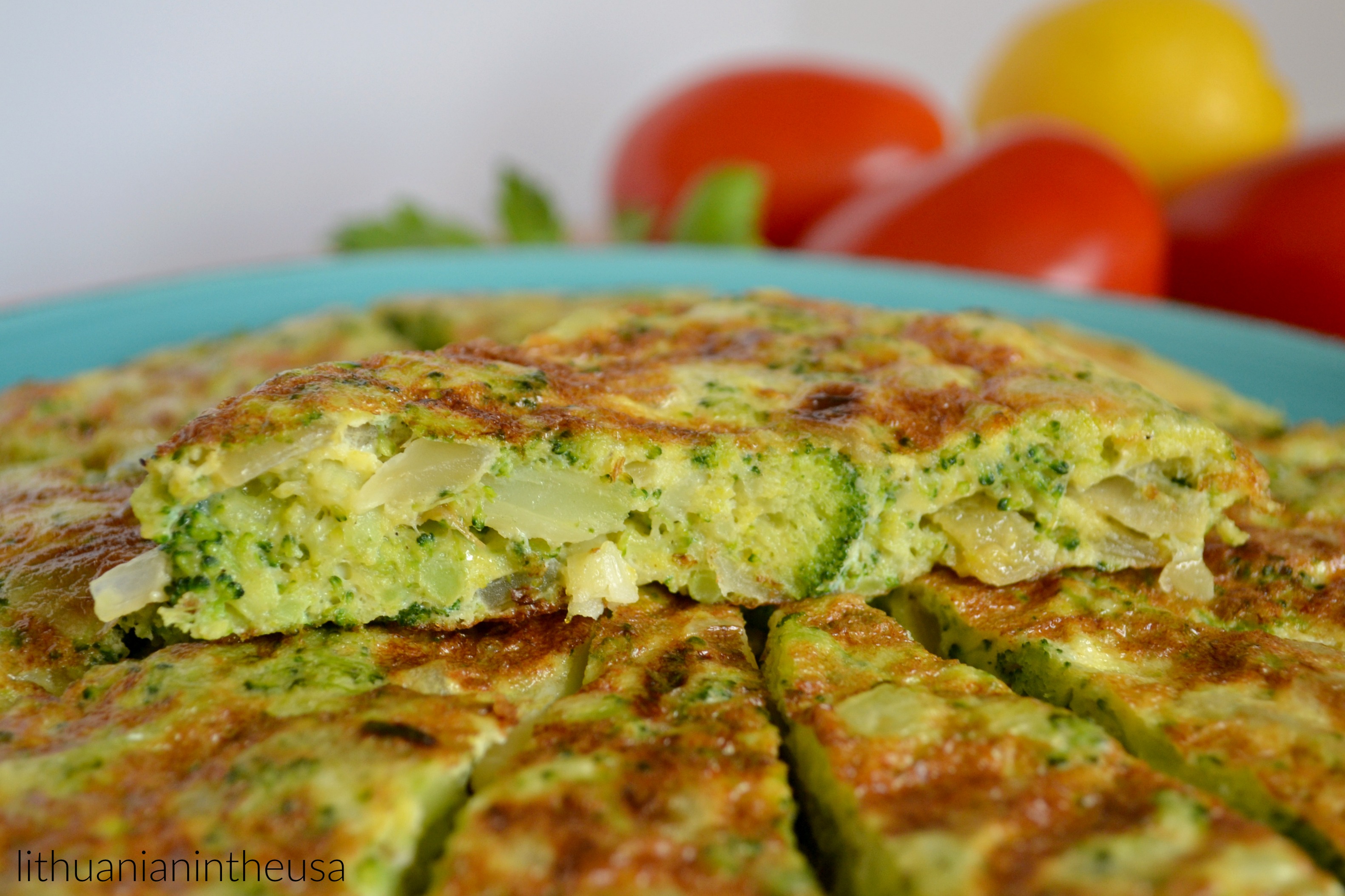 Spanish Broccoli Tortilla/Ispaniška brokolių tortilija – Lithuanian in ...