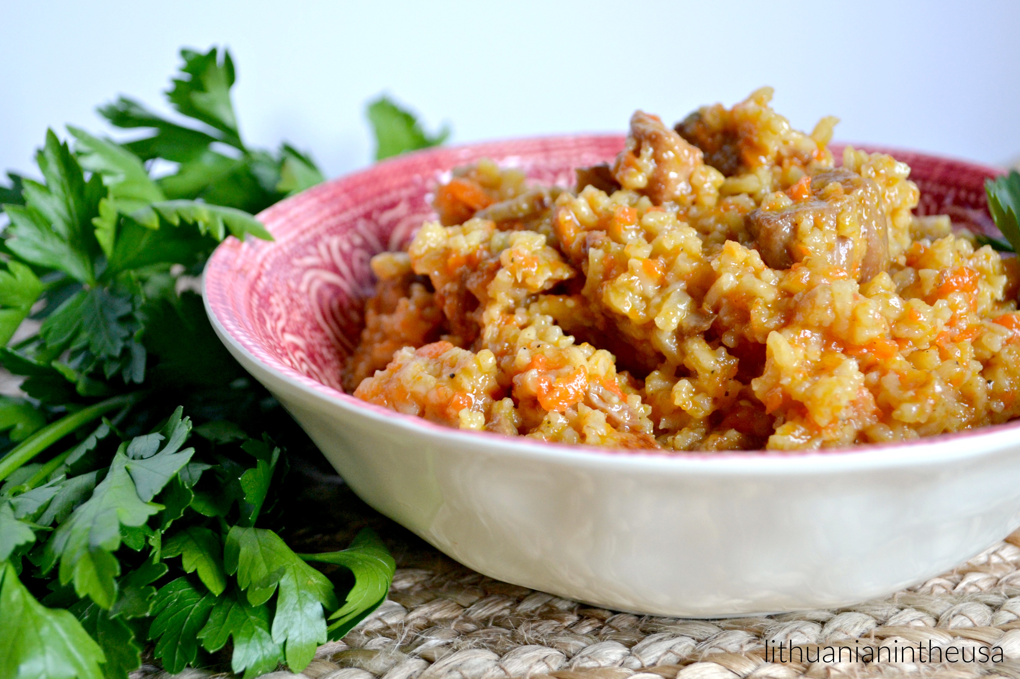 Pork Pilaf / Kiaulienos Plovas – Lithuanian in the USA