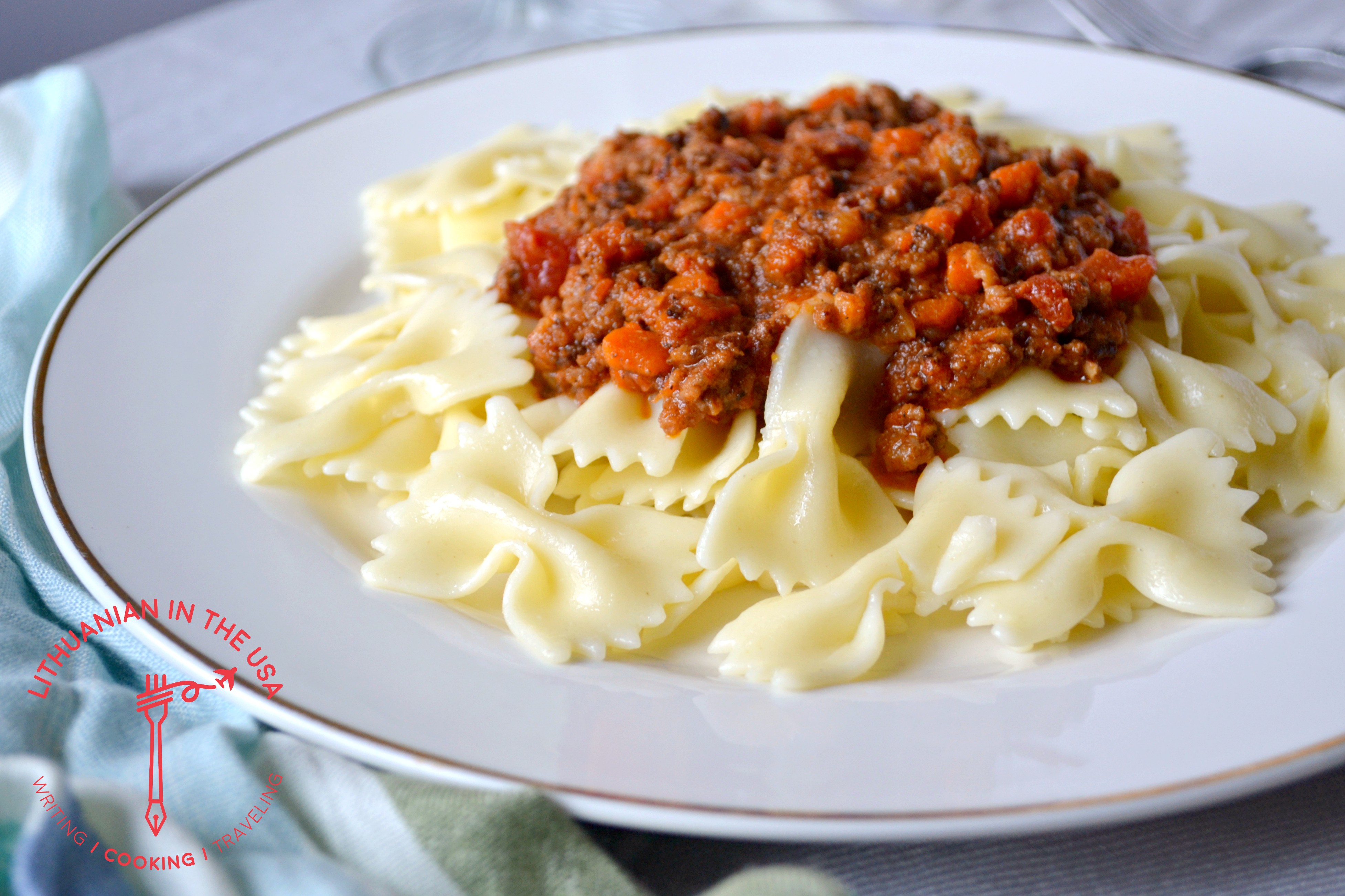 Pasta with Bolognese Sauce / Makaronai su Bolognese padažu – Lithuanian ...