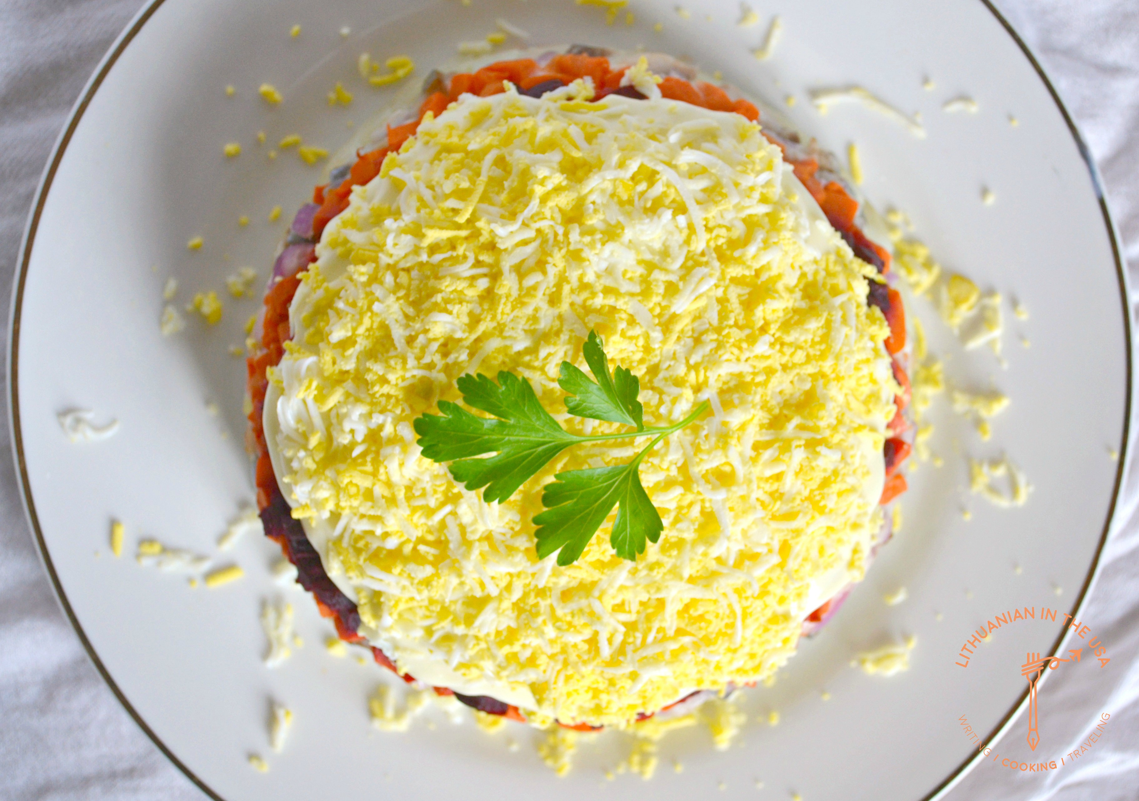 Traditional Dressed Herring / Tradicinė silkė pataluose – Lithuanian in ...