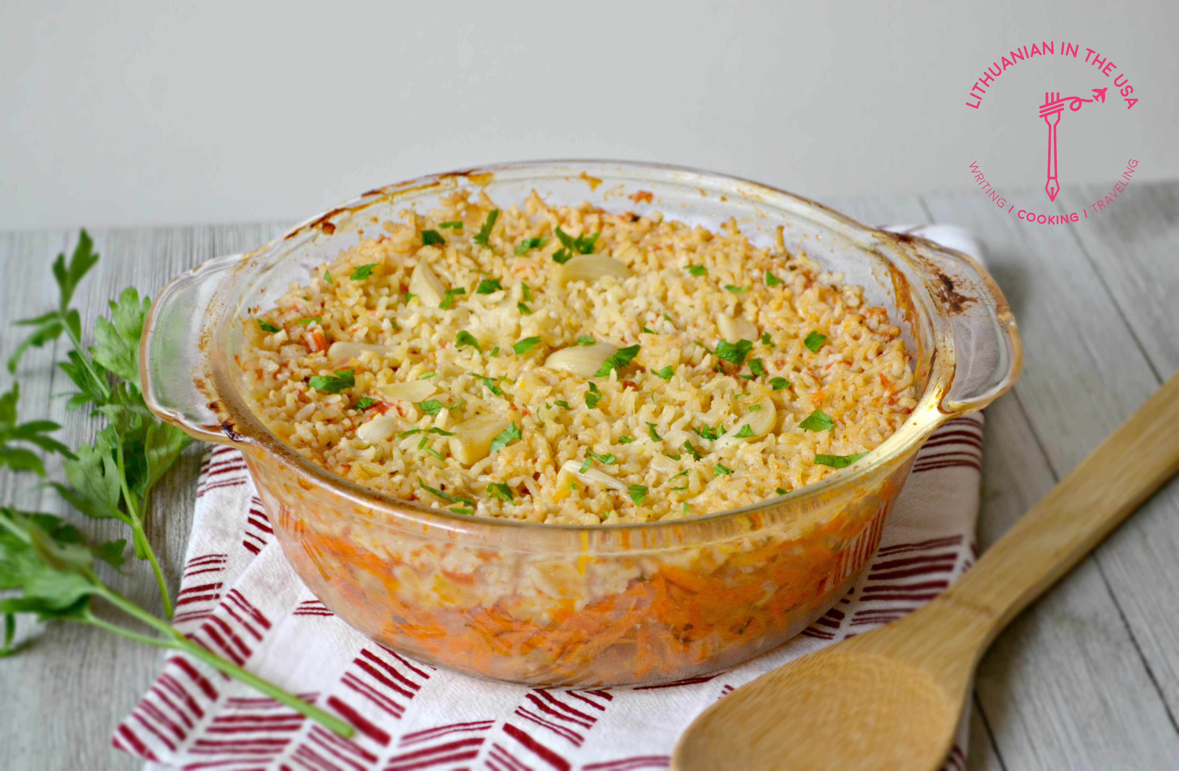 Baked Rice Pilaf with Pork / Plovas keptas orkaitėje – Lithuanian in ...