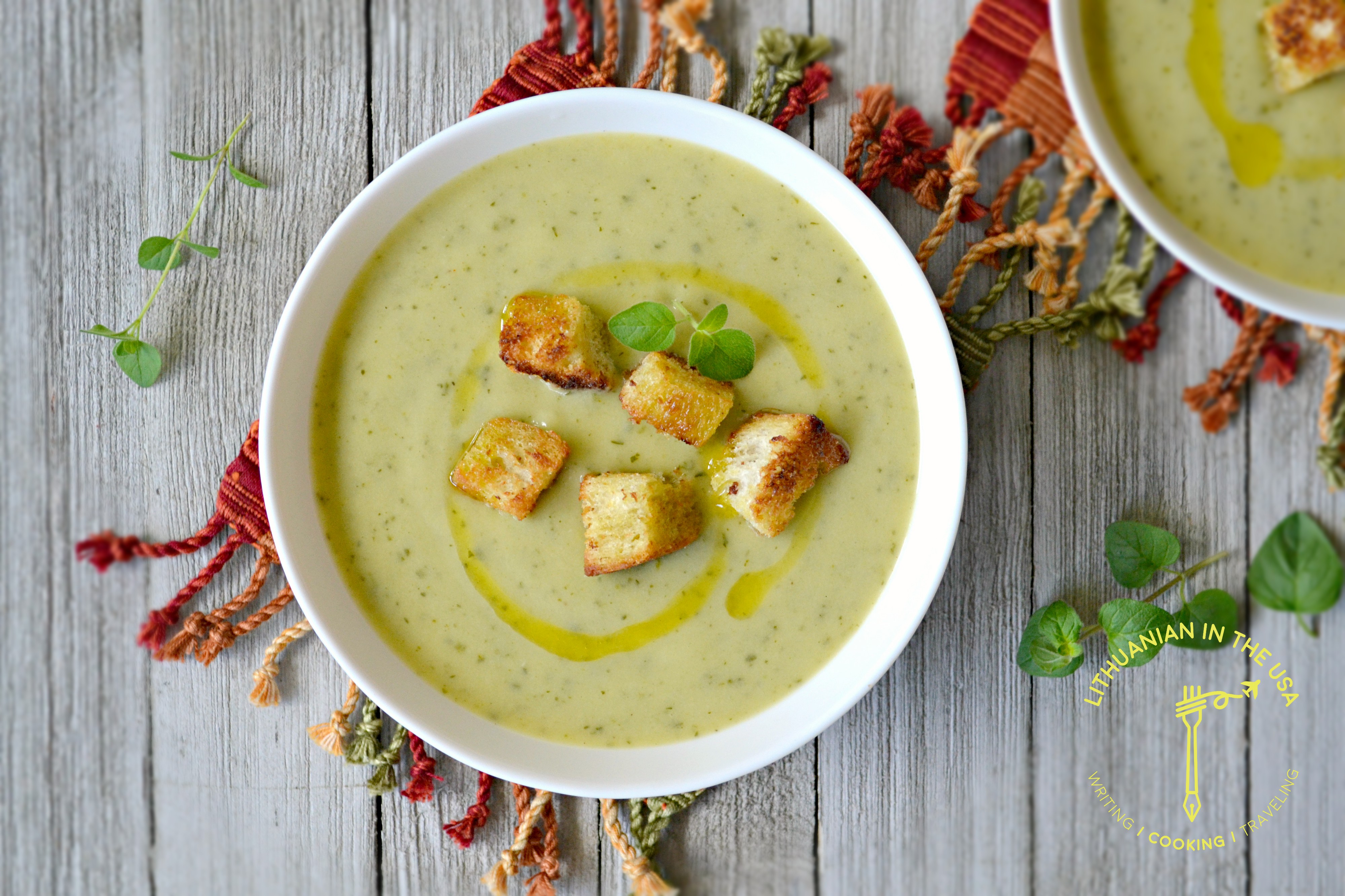 Creamy Zucchini Soup / Kreminė cukinijų sriuba – Lithuanian in the USA