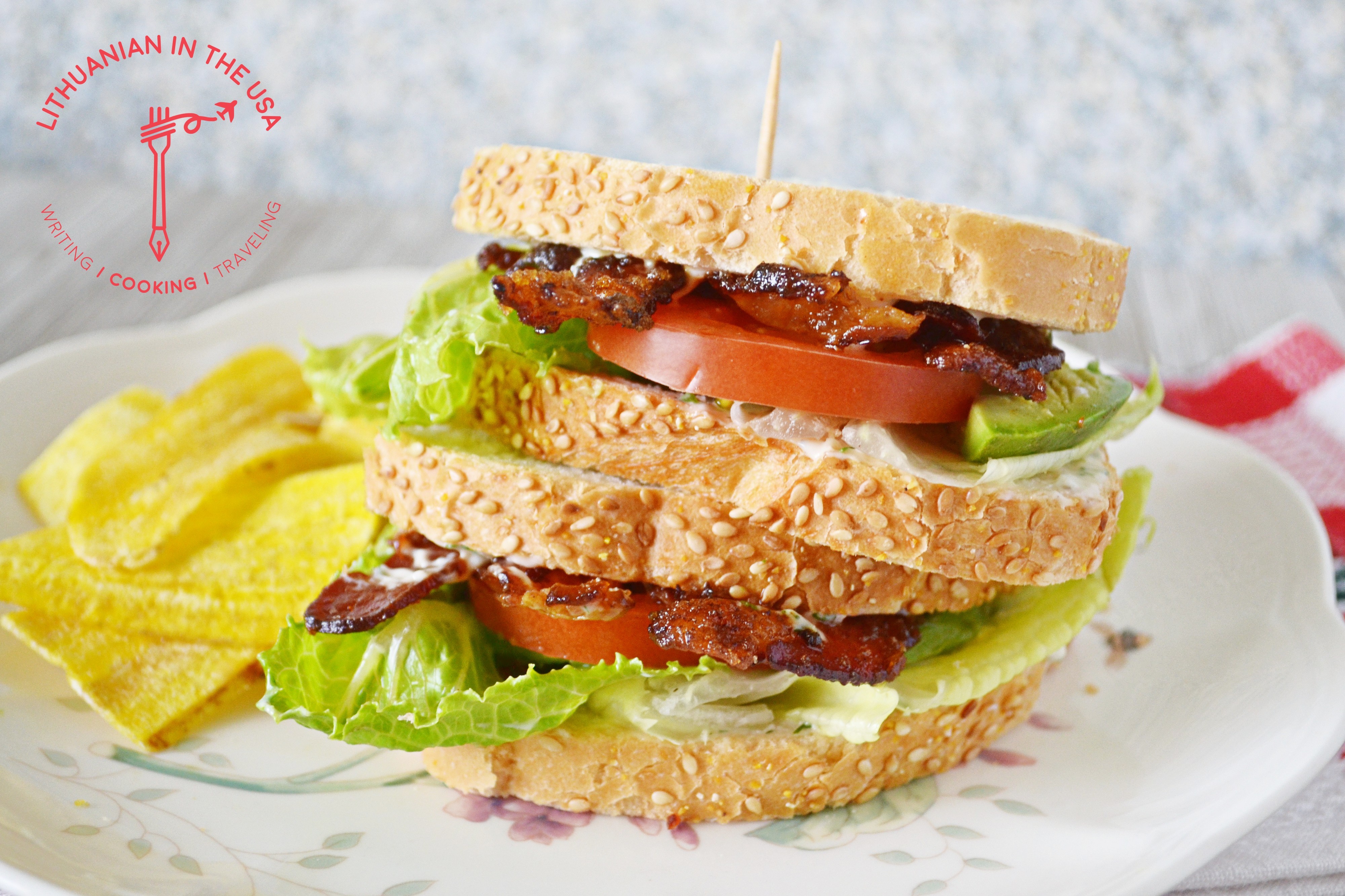 Brown sugar bacon BLT sandwich / Sumuštinis su karamelizuota šonine ...