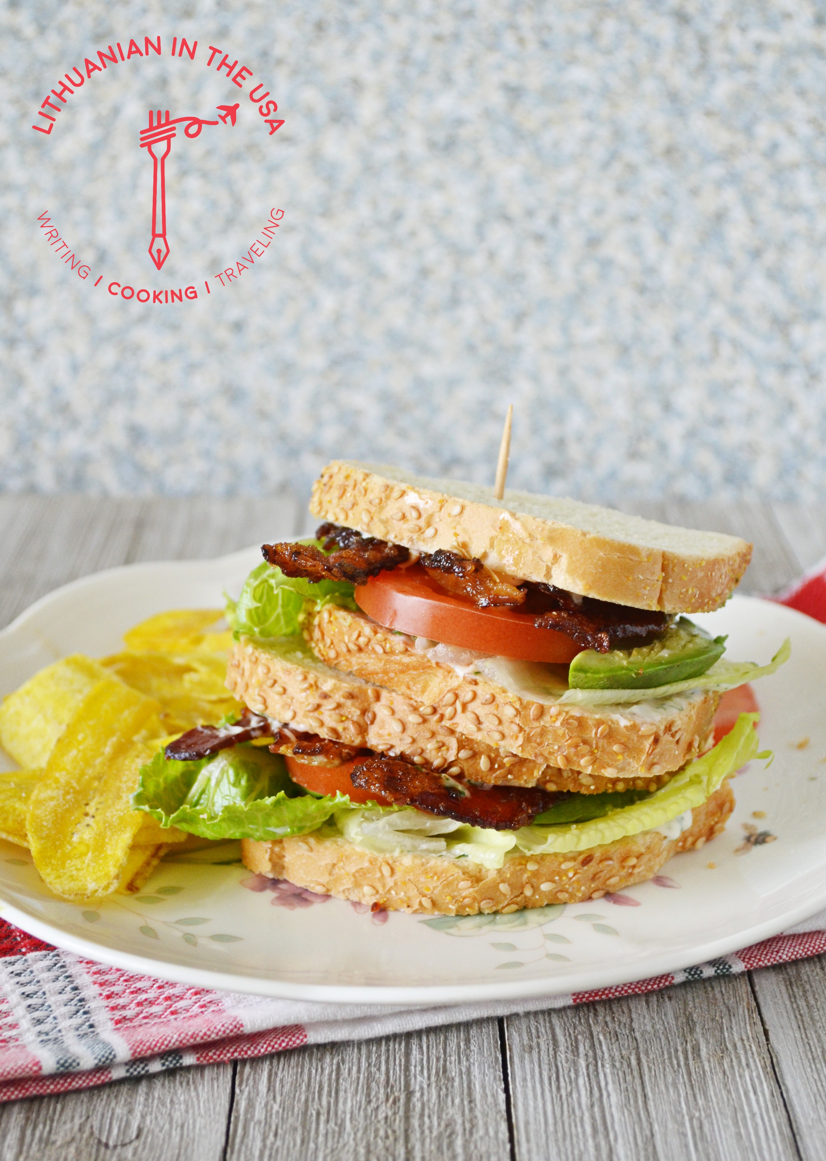 Brown sugar bacon BLT sandwich / Sumuštinis su karamelizuota šonine ...